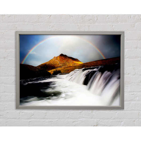 Union Rustic Rainbow Mountain Falls - Einzelner Bilderrahmen Kunstdrucke auf Leinwand | Wayfair.de